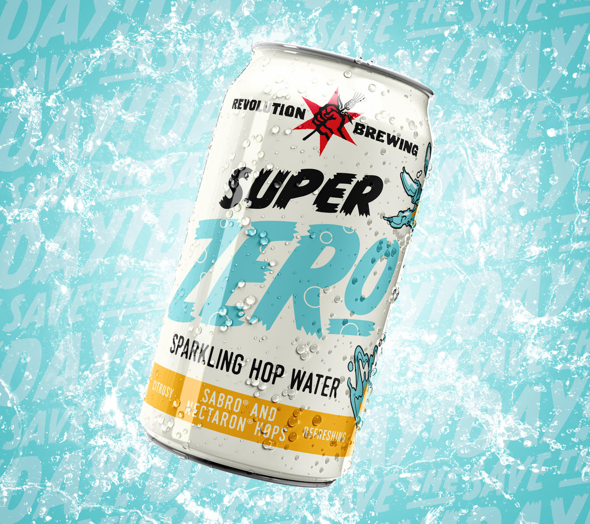 Super-Zero - Non-Alcoholic Hop Water (12-pack) – Revolution Brewing