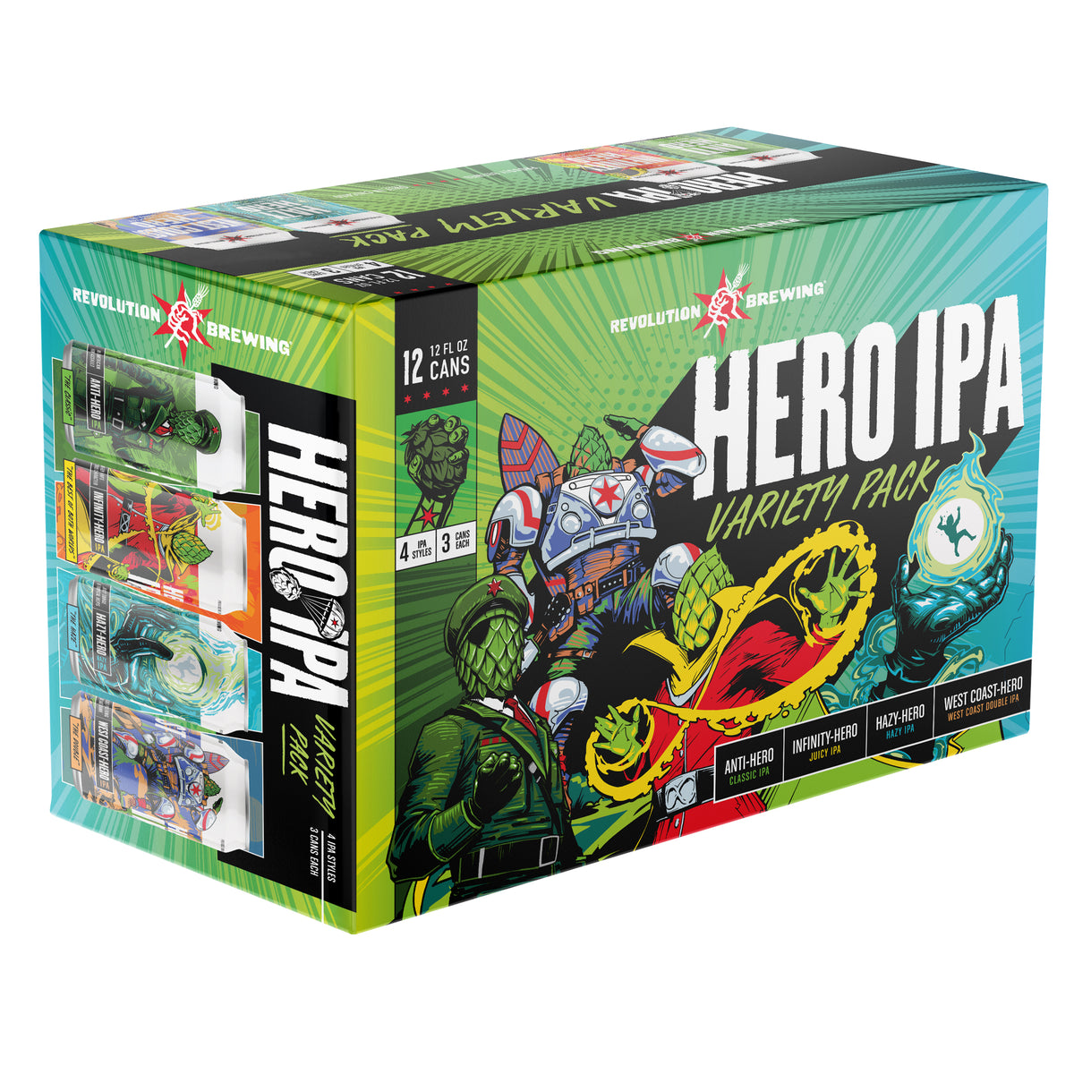 Hero Variety Pack (12-pack) – Revolution Brewing